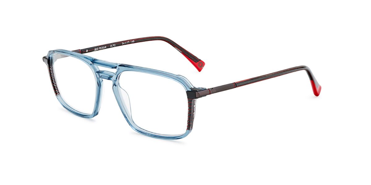 Etnia Barcelona Big Texan BLRD Glasses Transparent Steel Blue | VisionDirect Australia