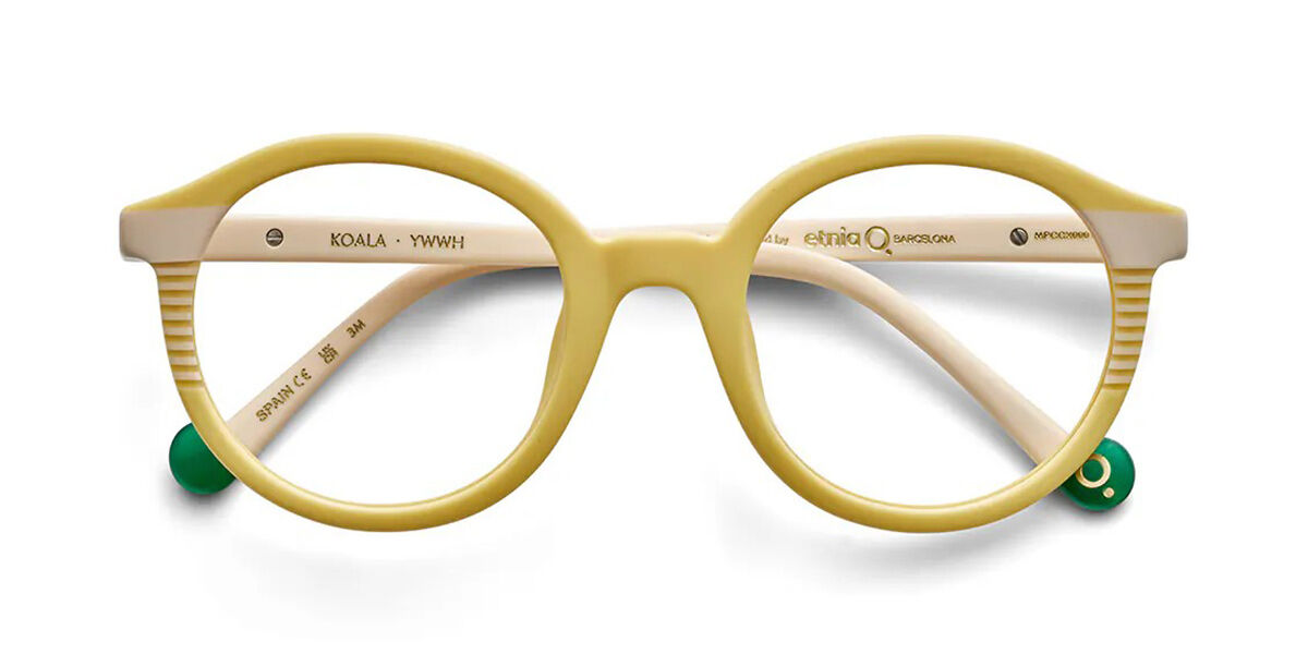 Etnia Barcelona Koala Kids YWWH Ovale Yellow White Laminate lunettes ...