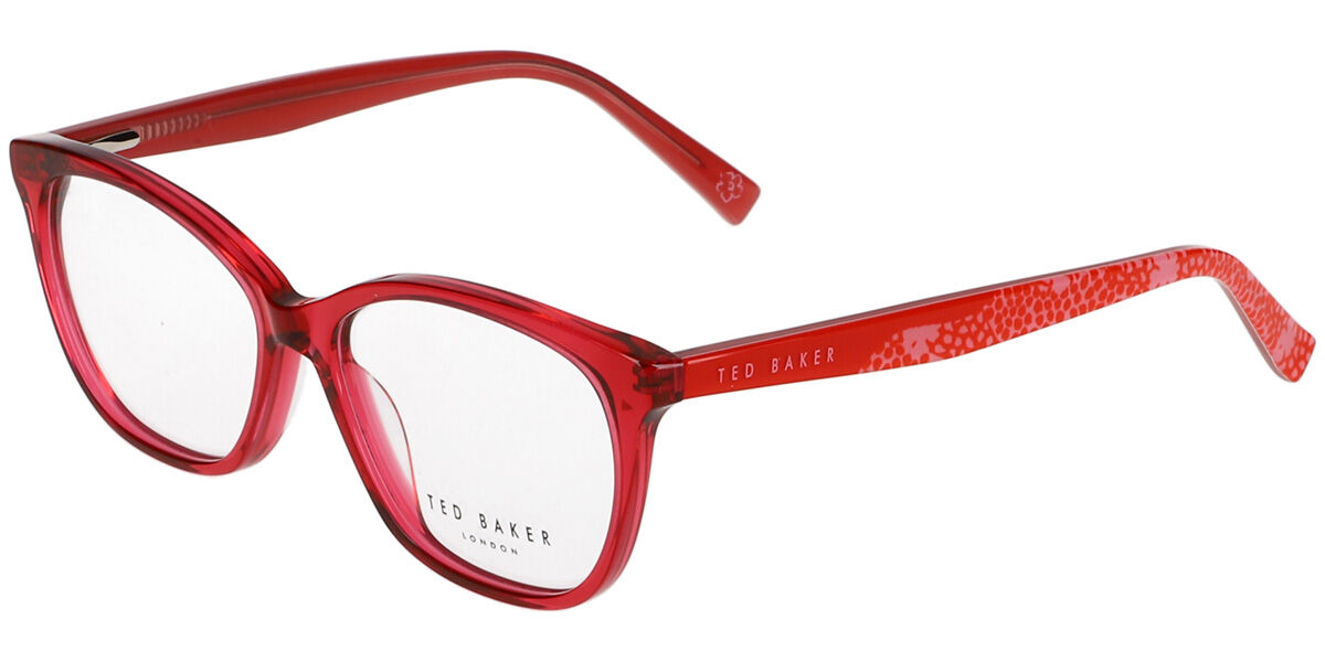 Ted Baker TBB994 203 Eyeglasses in Transparent Red | SmartBuyGlasses USA