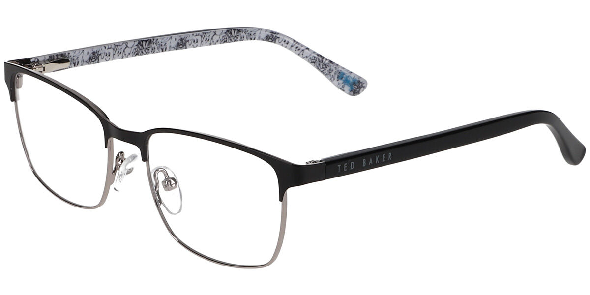 Ted Baker TBB995 002 Eyeglasses in Black Silver | SmartBuyGlasses USA