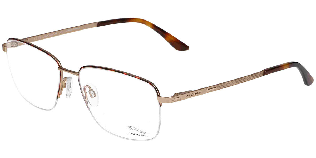 Jaguar 3122 6100 Glasses Black/Gold | VisionDirect Australia
