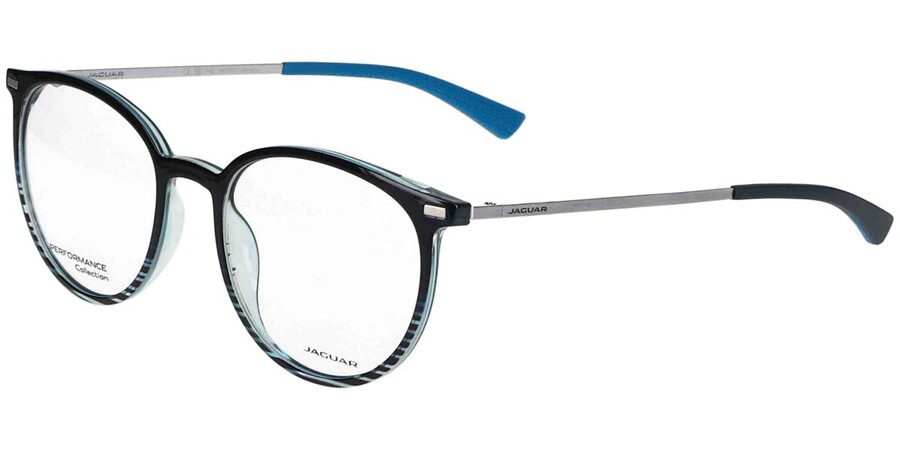Jaguar 6835 With Clip-On 3100 Glasses Striped Blue | SmartBuyGlasses UK