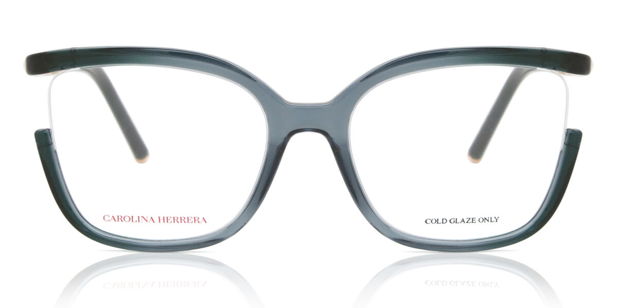 Carolina Herrera CH 0004 P2M Eyeglasses in Transparent Grey Green ...