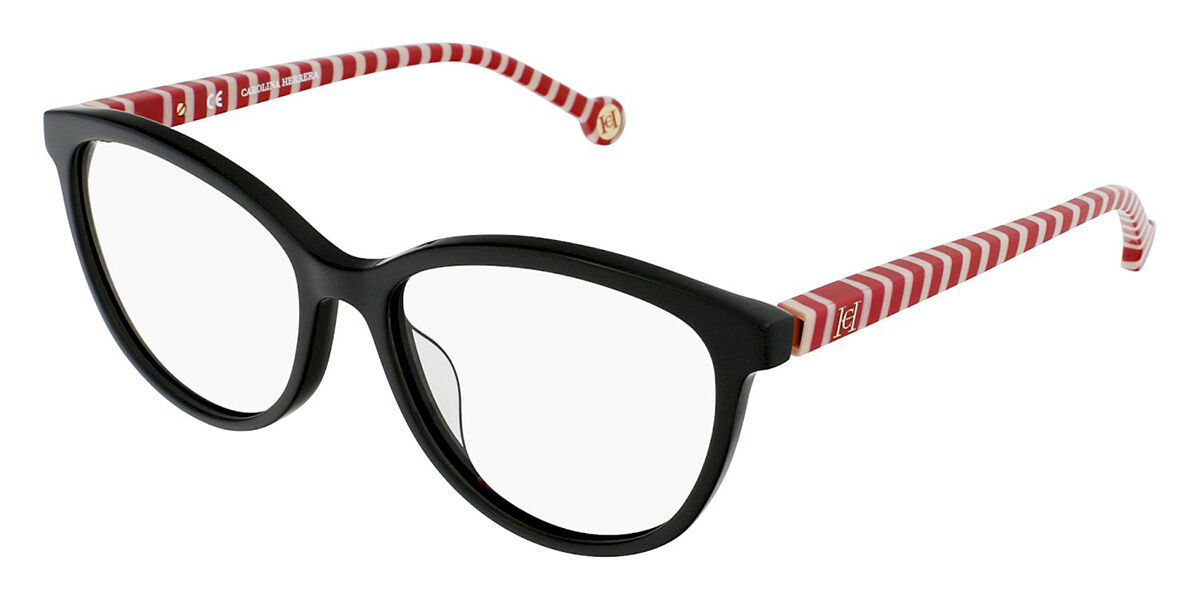 Carolina Herrera VHE876 0700 Glasses Shiny Black | VisionDirect Australia