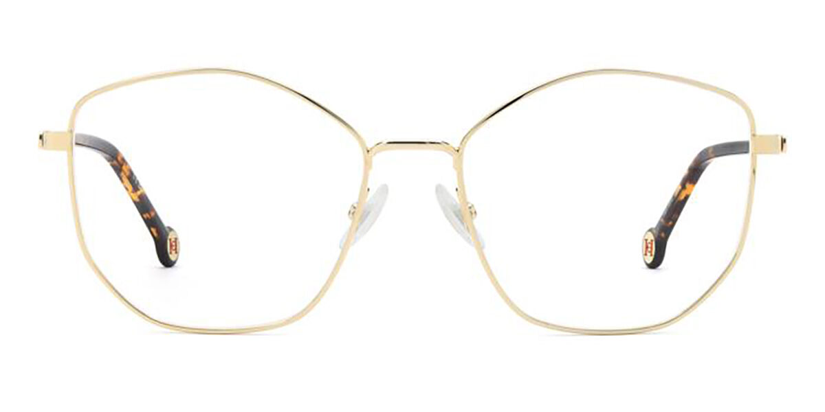 Carolina Herrera HER 0345 000 Geometric Gold Eyeglasses ...