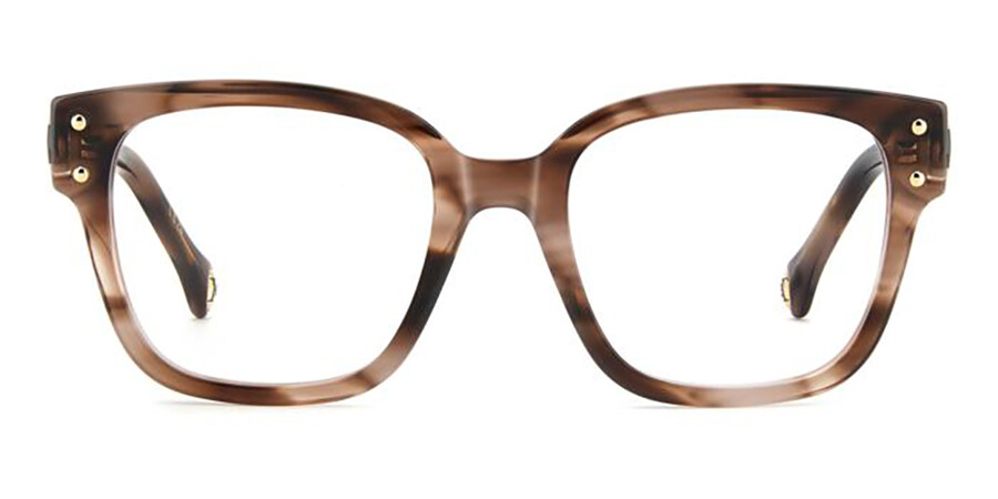 Carolina Herrera HER 0367 1ZX Square Pink Tortoise Eyeglasses ...