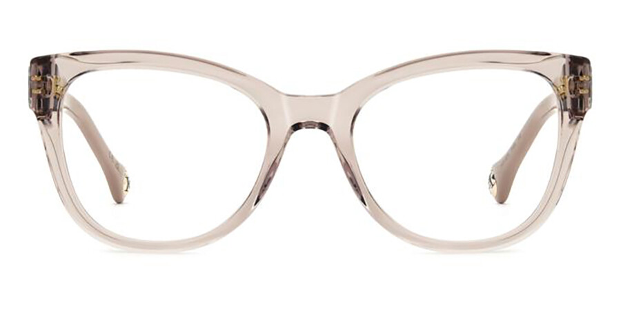 Carolina Herrera HER 0372 FWM Oval Transparent Pink Frame Eyeglasses ...