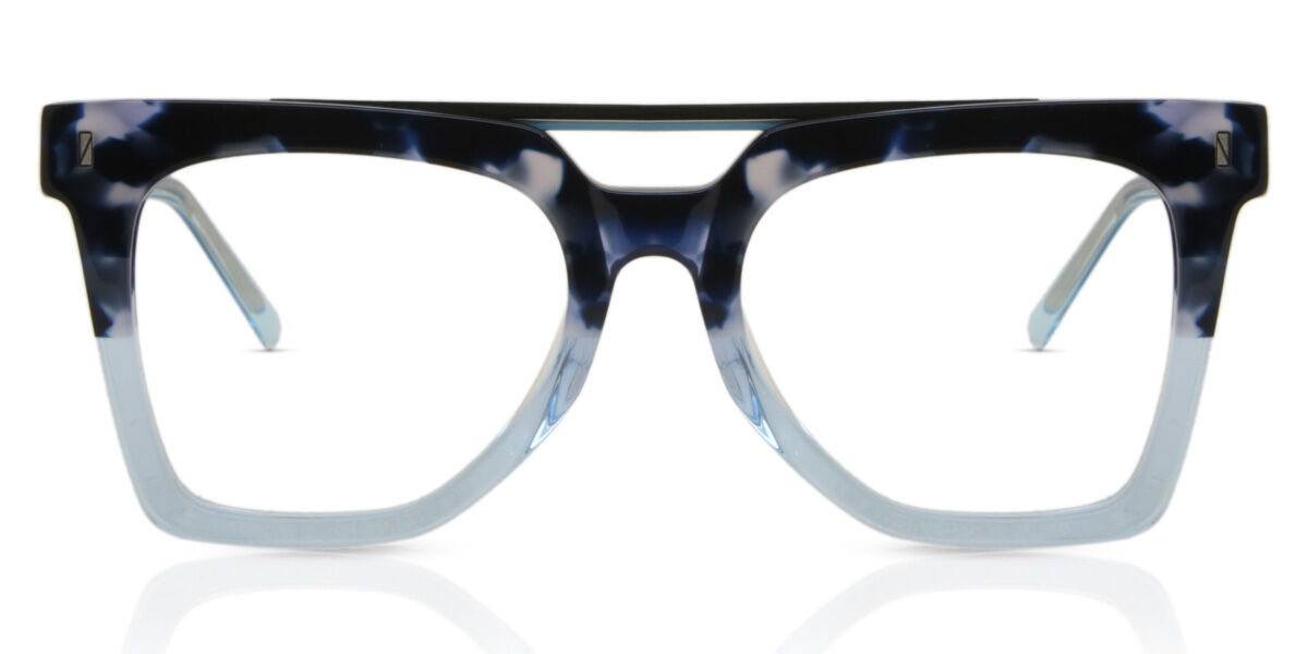SmartBuy Collection Marin JGA123791-03 JGA123791-03 Eyeglasses in Transparent Blue Tortoise Two ...