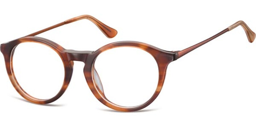 visiondirect Collection Raw AC47 G Round Orange Eyeglasses | Vision ...