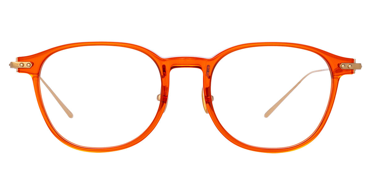 Linda Farrow MEIER LF16A Asian Fit C15 Glasses Transparent Amber/Light ...