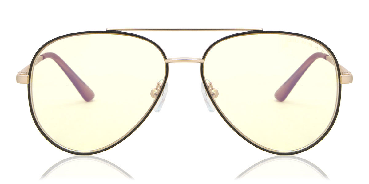 Gunnar MAVERICK Blue-Light Block MAV-10901 Glasses Black Gold ...