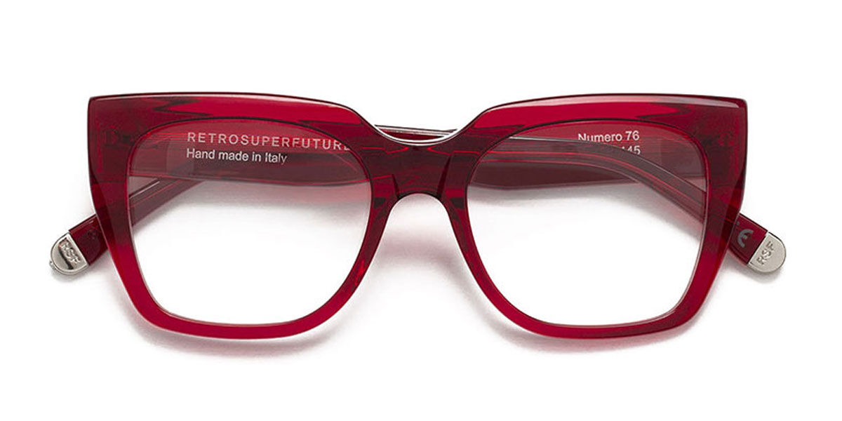 Retrosuperfuture Numero 76 IJD7 CX2 Glasses Transparent Red ...