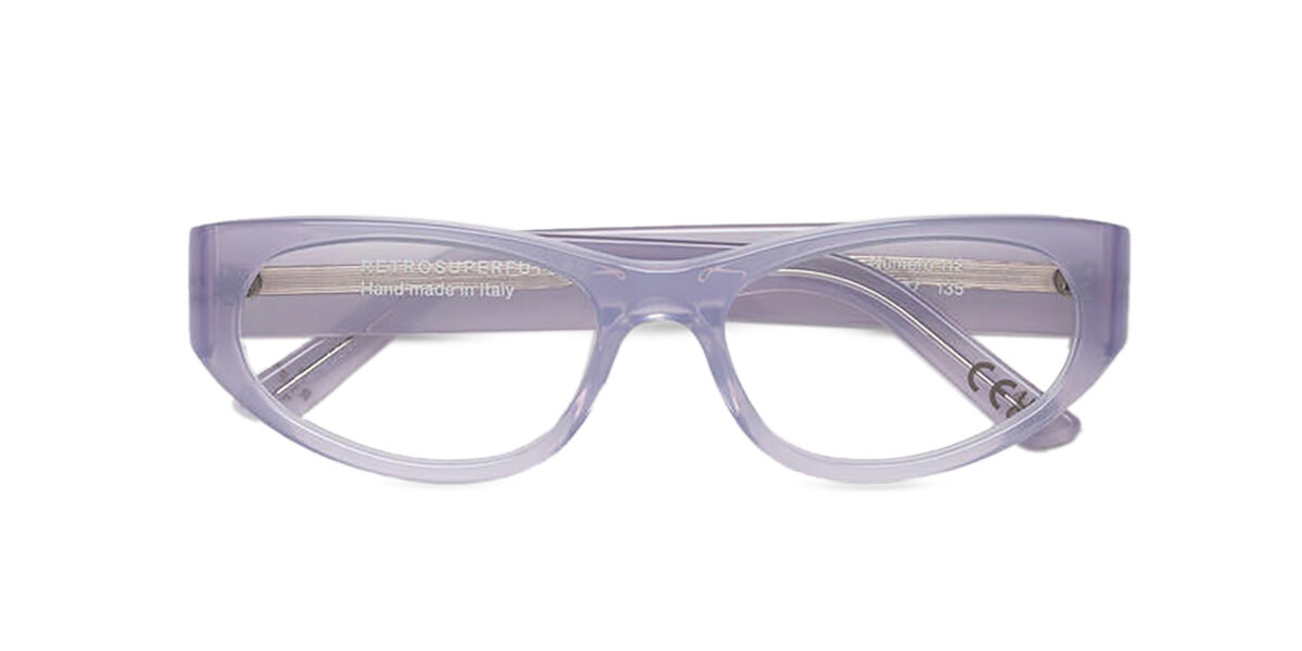 Retrosuperfuture NUMERO 112 LILLA TT4 Eyeglasses in Transparent Purple | SmartBuyGlasses USA