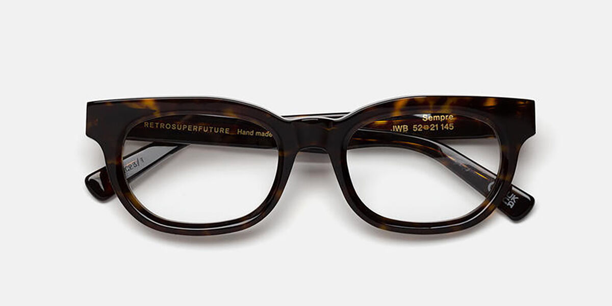 Retrosuperfuture SEMPRE OPTICAL 3627 JWB Glasses Dark Tortoise | VisionDirect Australia