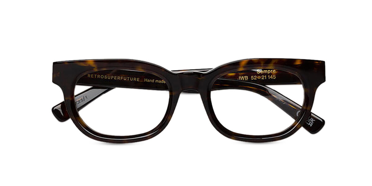 Retrosuperfuture SEMPRE OPTICAL 3627 JWB Eyeglasses in Dark Tortoise | SmartBuyGlasses USA