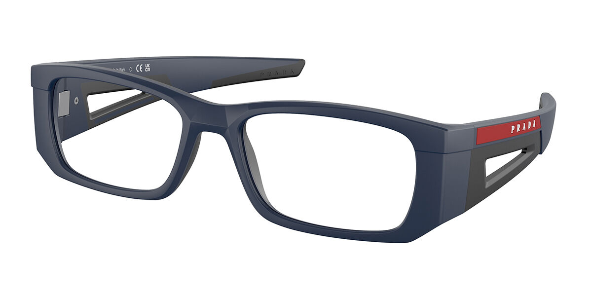 Prada Linea Rossa PS03PV MAG1O1 Eyeglasses in Matte Blue ...