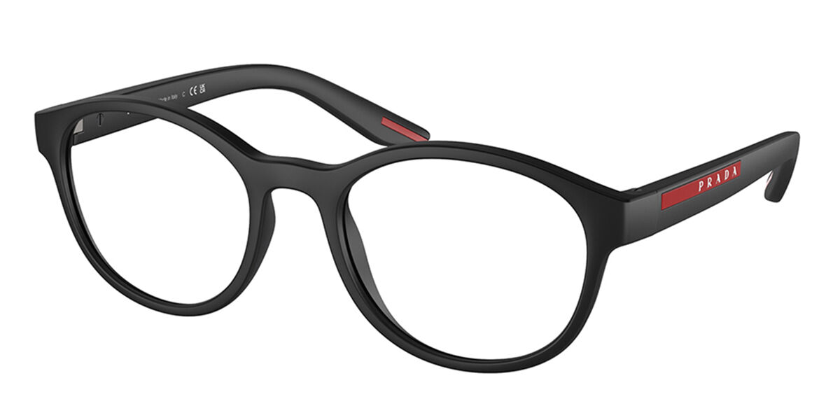 Prada Linea Rossa PS07PV DG01O1 Eyeglasses in Matte Black ...