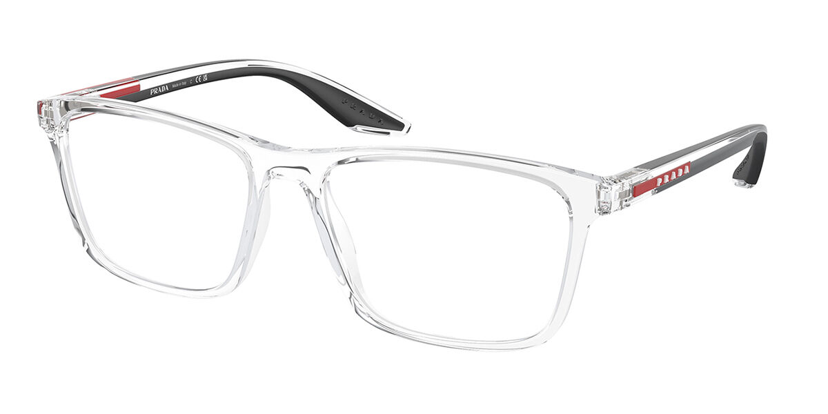Prada Linea Rossa PS01QV 2AZ1O1 Eyeglasses in Clear | SmartBuyGlasses USA