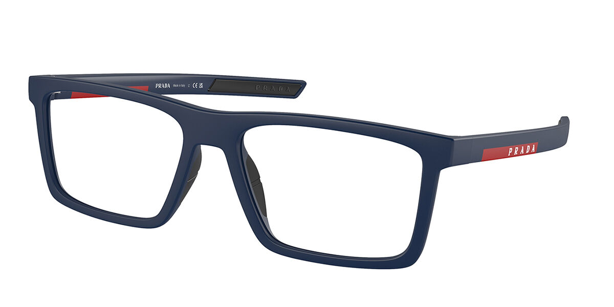 Prada Linea Rossa PS02QV MAG1O1 Eyeglasses in Matte Blue ...