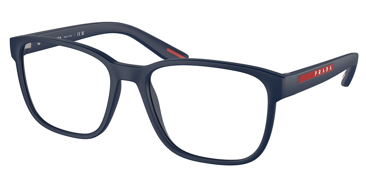 Prada Linea Rossa PS06PV MAG1O1 Eyeglasses in Matte Baltic Blue ...