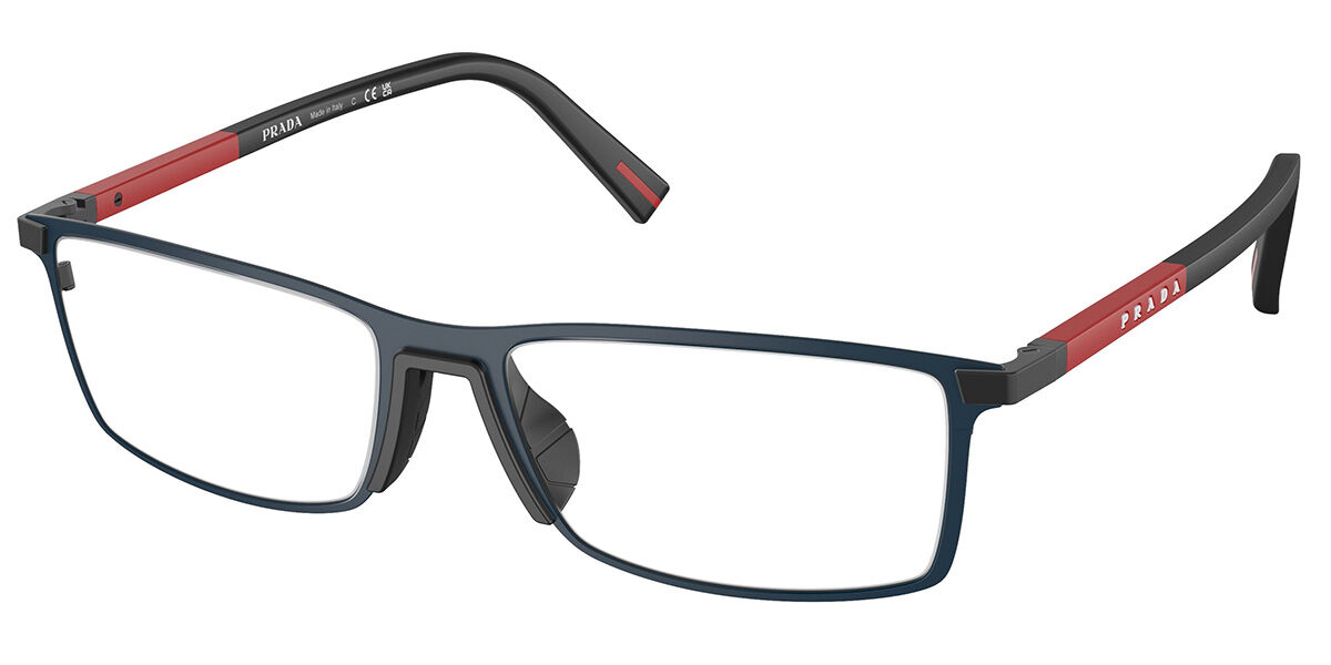 Prada Linea Rossa PS53QV TFY1O1 Rectangle Blue Eyeglasses ...