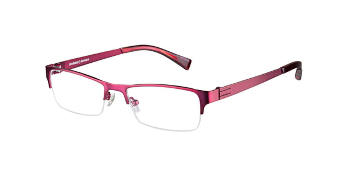 Prodesign Essential 1247 4021 Eyeglasses in Red | SmartBuyGlasses USA