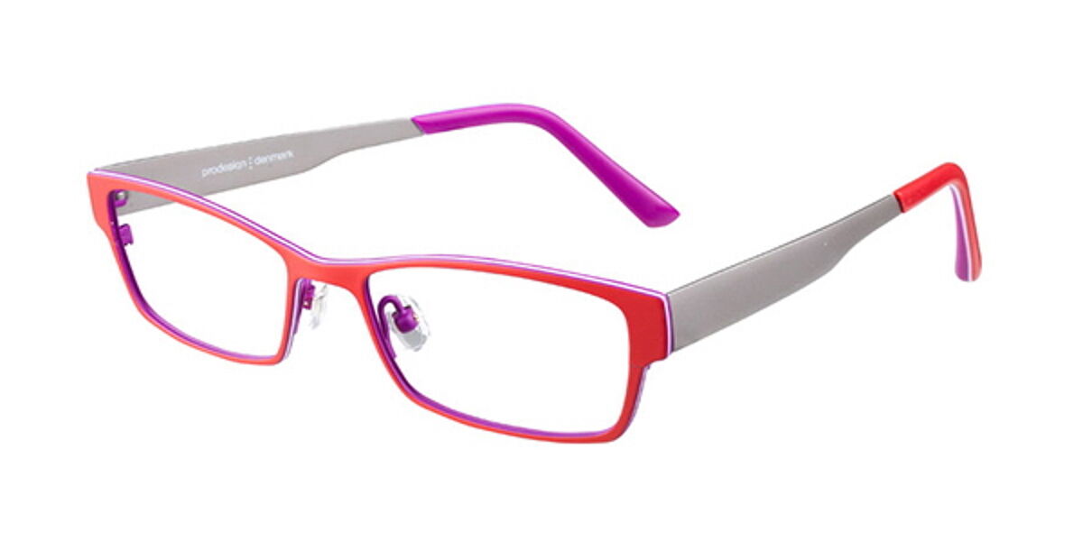 Prodesign 1393 Essential 4021 Glasses Red | VisionDirect Australia