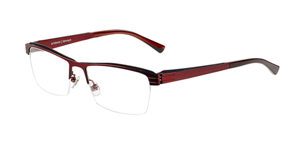 Prodesign Fourth Dimension Dimension 4021 Eyeglasses in Red ...