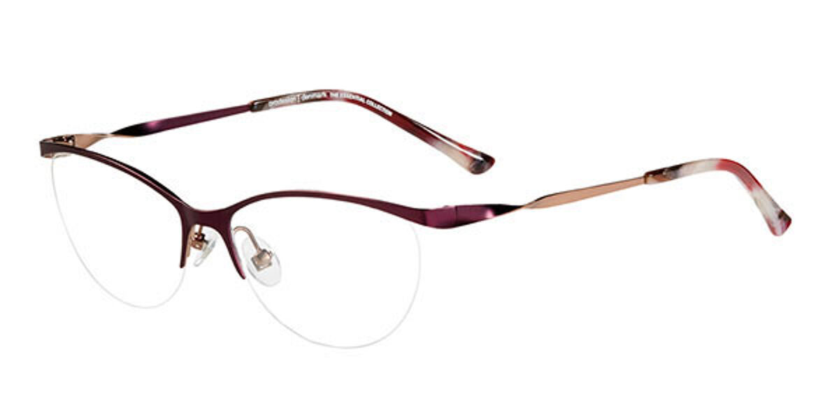 Prodesign Essential 3128 3831 Glasses Burgundy | VisionDirect Australia