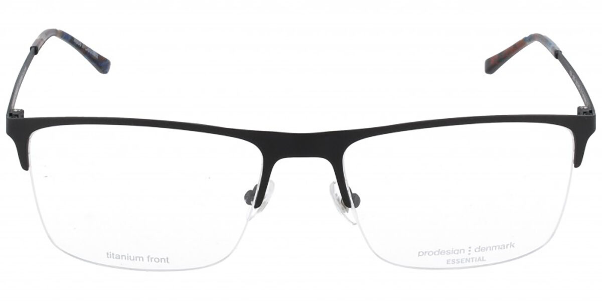 Prodesign 1434 6031 Glasses Black | VisionDirect Australia