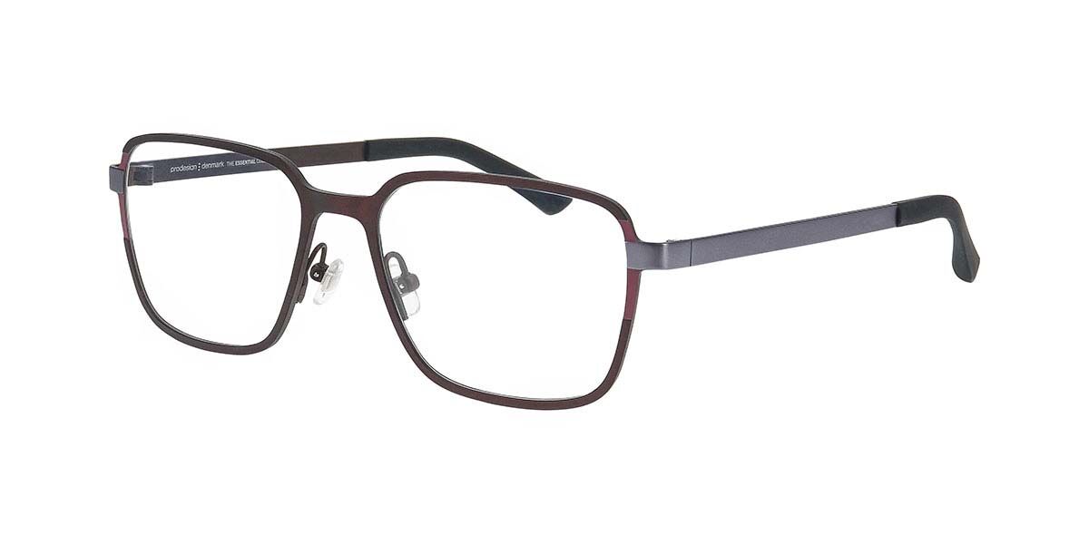 Prodesign Titone 1 6031 Square Brown Eyeglasses | Vision Direct Australia