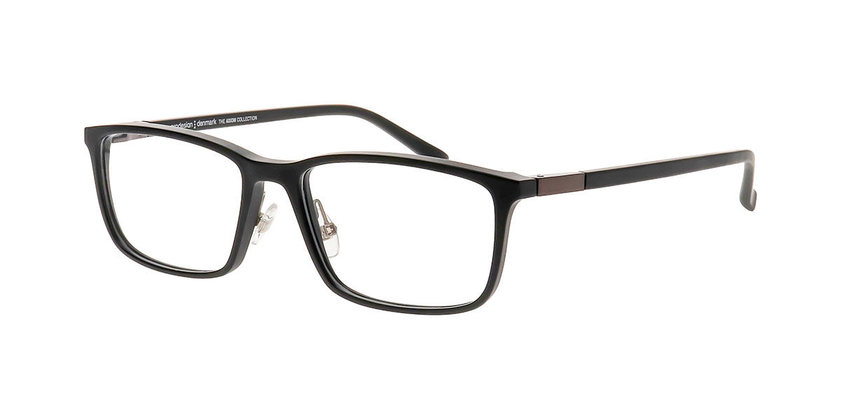 Prodesign Block 2 6031 Square Black Eyeglasses | Vision Direct Australia