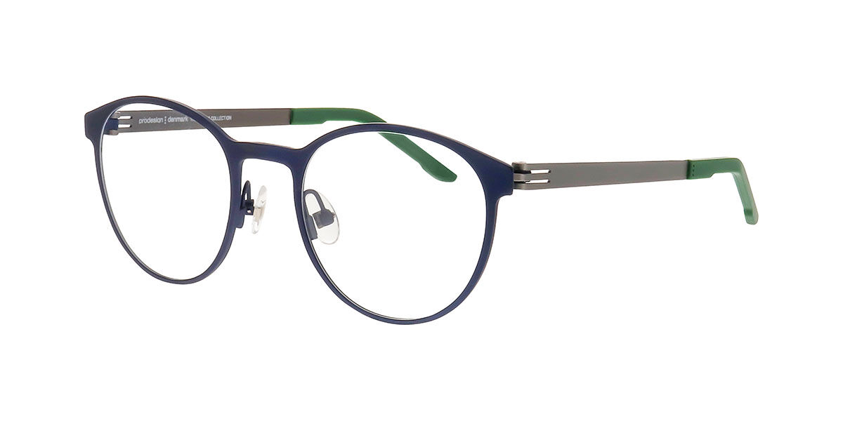Prodesign Connect 1 9031 Oval Matte Dark Blue Eyeglasses | Vision ...