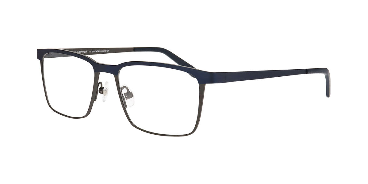 Prodesign Divide 3 6521 Square Matte Grey/Blue Eyeglasses | Vision ...