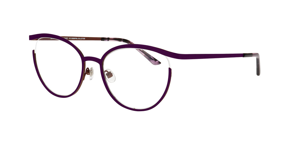 Prodesign Flow 2 3721 Oval Matte Plum Eyeglasses | SmartBuyGlasses ID