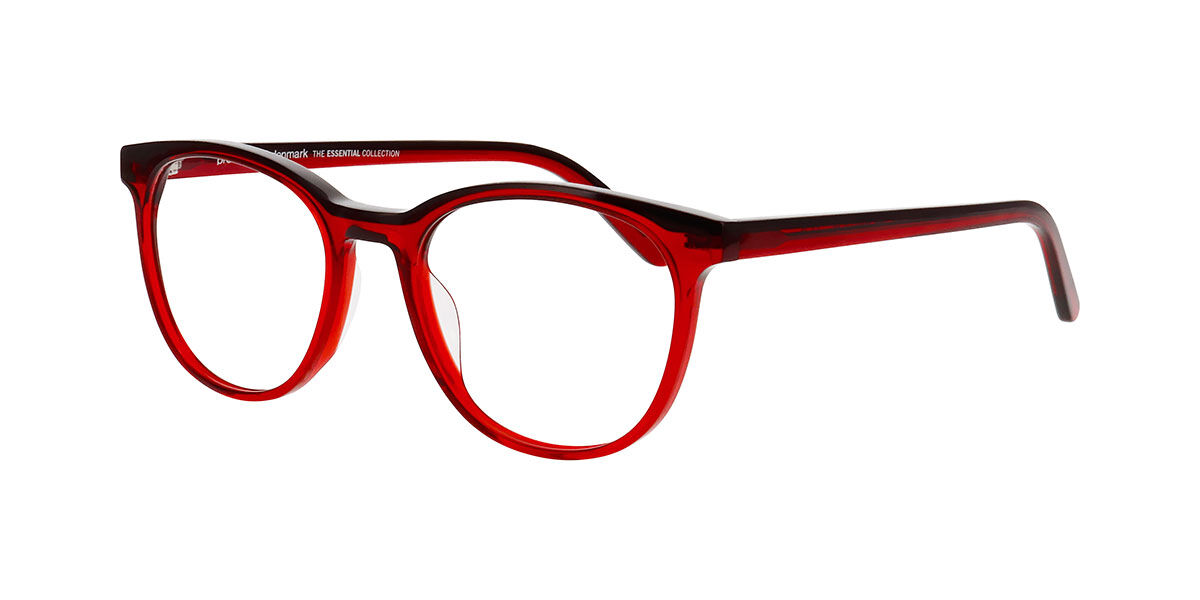 Prodesign Horisont 3 4025 Oval Transparent Red Frame Eyeglasses ...