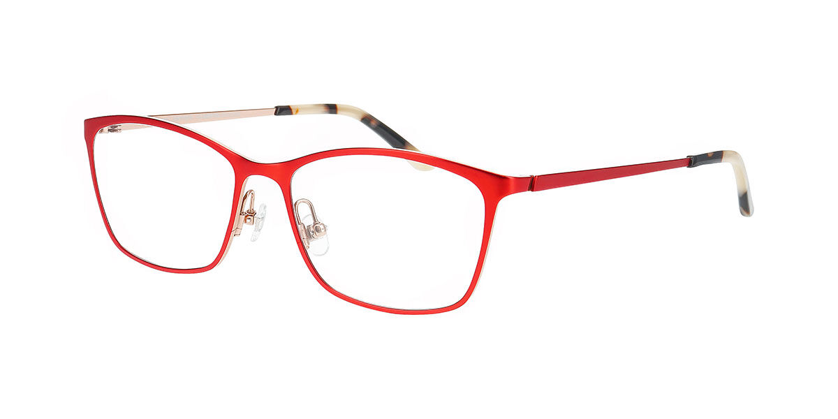 Prodesign Recess 2 4021 Square Matte Red Frame Eyeglasses ...