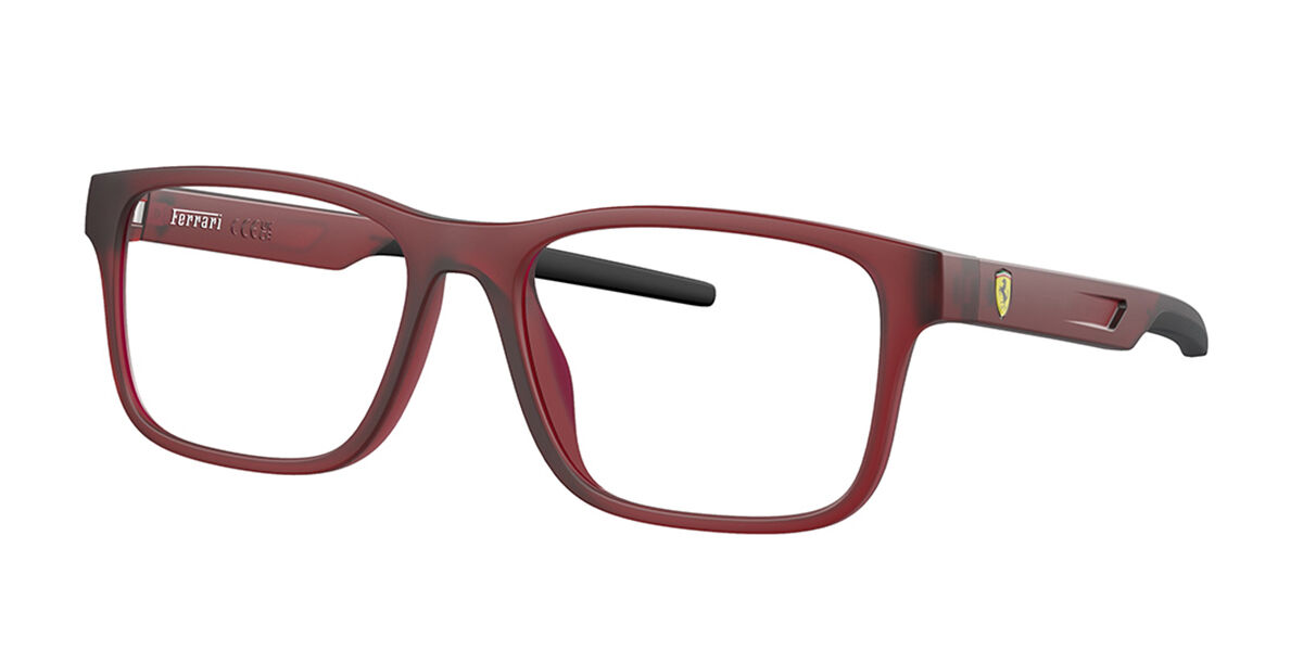 Ferrari Scuderia FZ8003U 508 Eyeglasses in Opaline Opaque Red ...