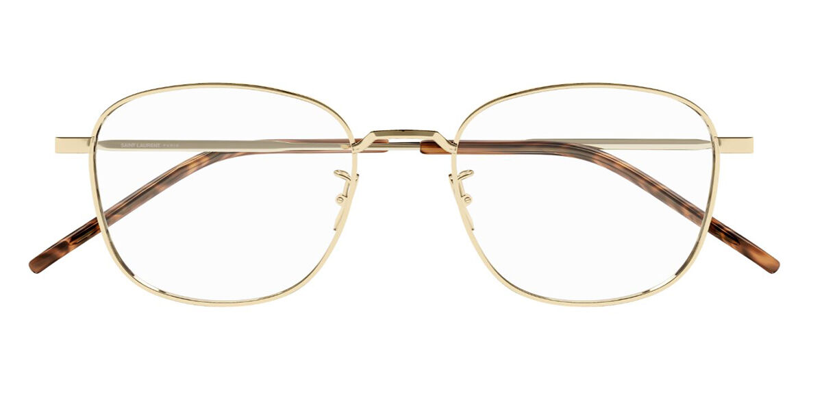 Saint Laurent SL 492/K Asian Fit 006 Glasses Shiny Light Gold | VisionDirect Australia