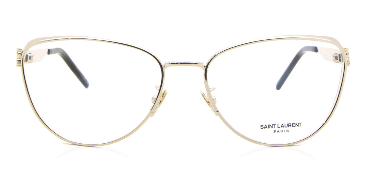 Saint Laurent SL M92 004 Glasses Shiny Light Gold | VisionDirect Australia
