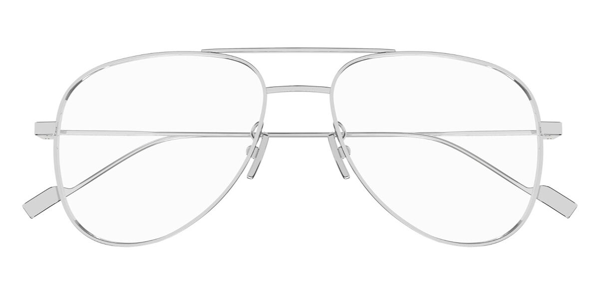 Saint Laurent CLASSIC 11 YSL 002 Eyeglasses in Shiny Silver ...