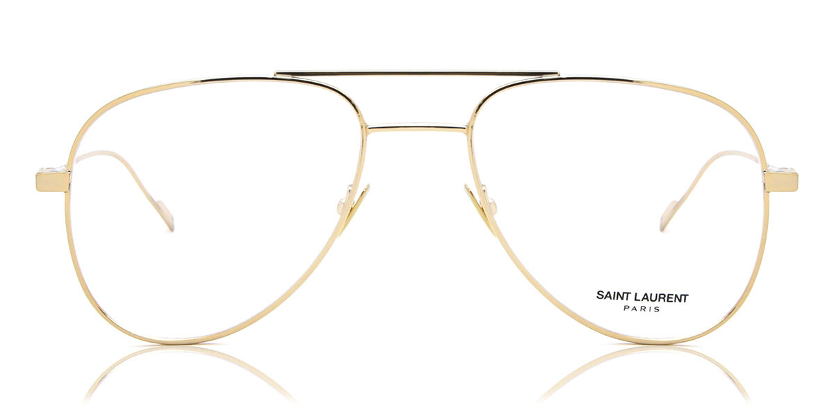 Saint Laurent CLASSIC 11 YSL 003 Eyeglasses in Shiny Light Gold ...