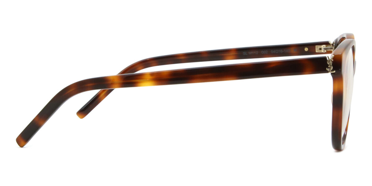 Saint Laurent SL M112 002 Square Dark Tortoise Eyeglasses ...