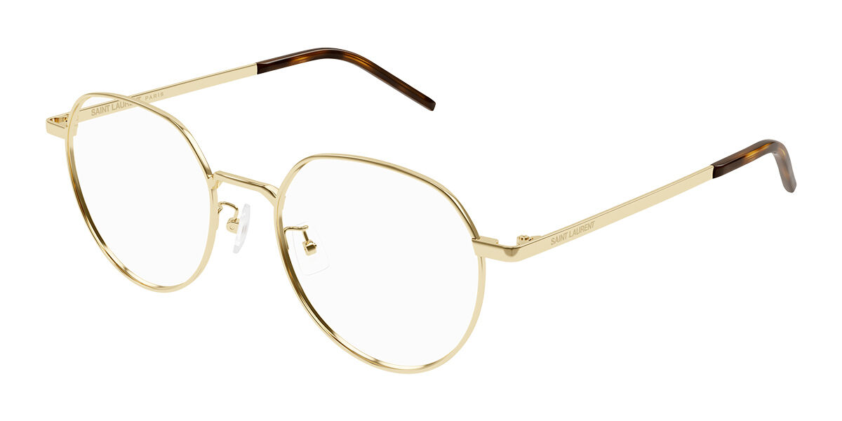 Saint Laurent SL 647/F Asian Fit 003 Eyeglasses in Gold ...