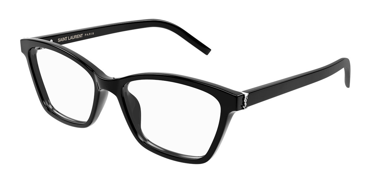 Saint Laurent SL M128 Asian Fit 005 Glasses Black | VisionDirect Australia