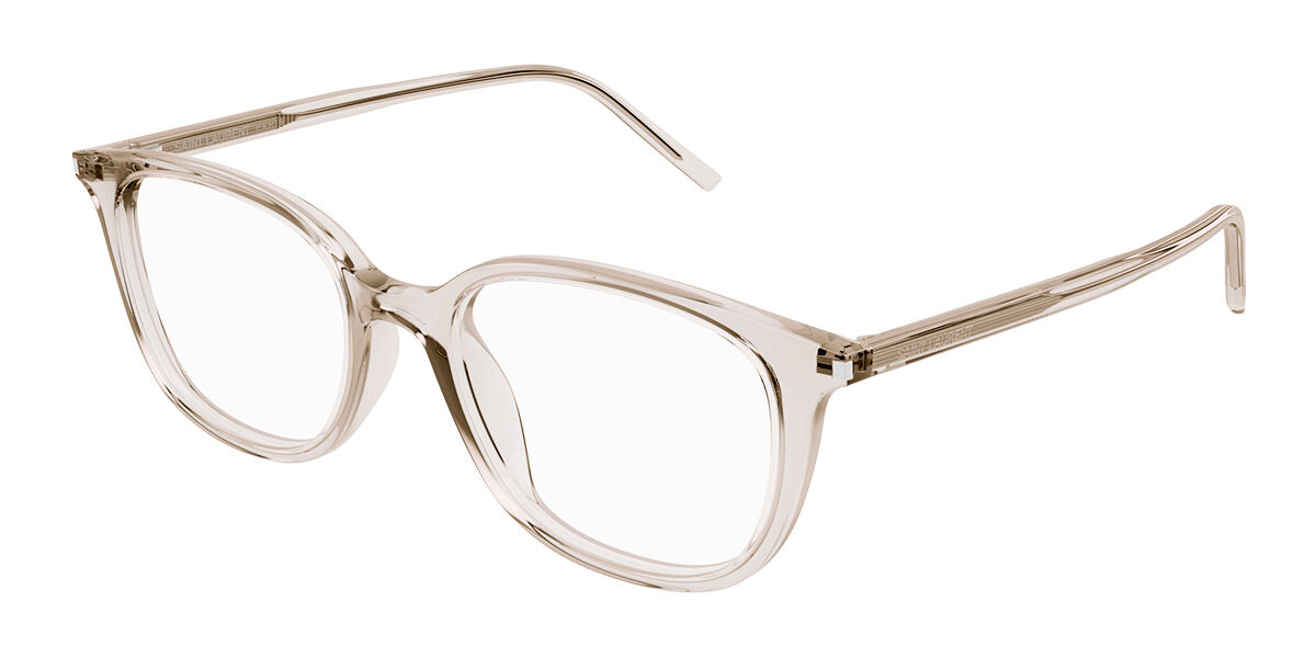 Lunettes Saint Laurent SL 644/F Asian Fit 004 Transparent Beige Brown ...
