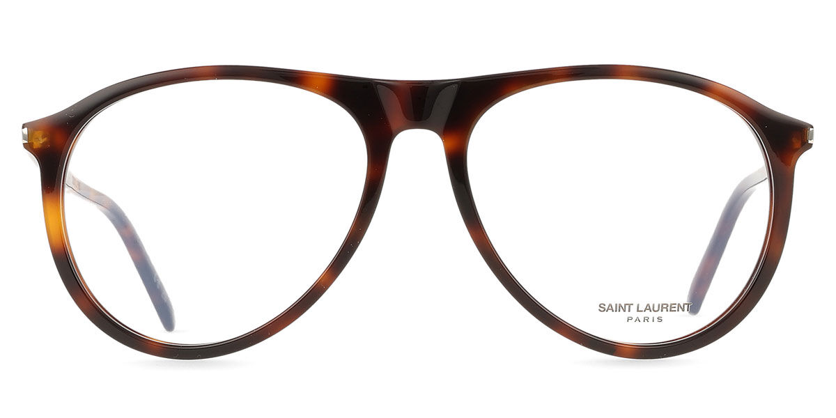 Saint Laurent SL 667 OPT 002 Pilot Dark Tortoise Eyeglasses ...