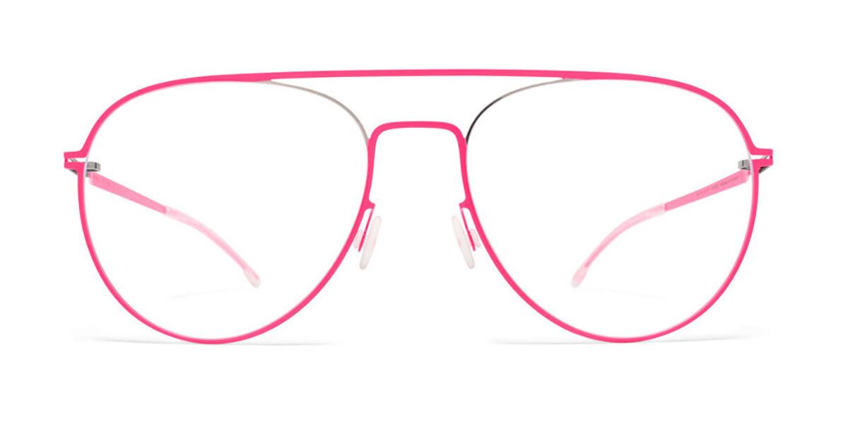 Mykita Eero 151 Glasses Silver Neon Pink | VisionDirect Australia