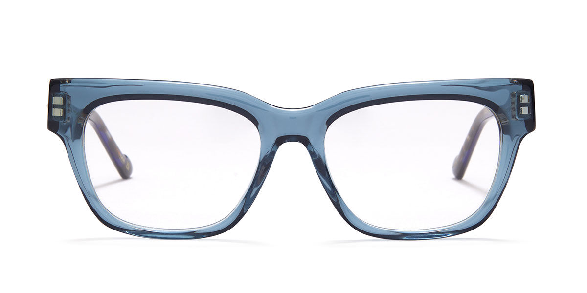 Sunday Somewhere RAVEN C4 Cat Eye Transparent Blue Eyeglasses | Vision ...