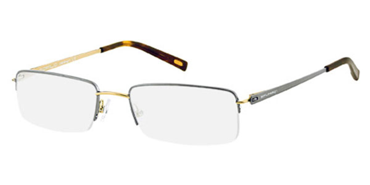 Safilo Design SD 204 B23 Eyeglasses in Gunmetal Gold | SmartBuyGlasses USA